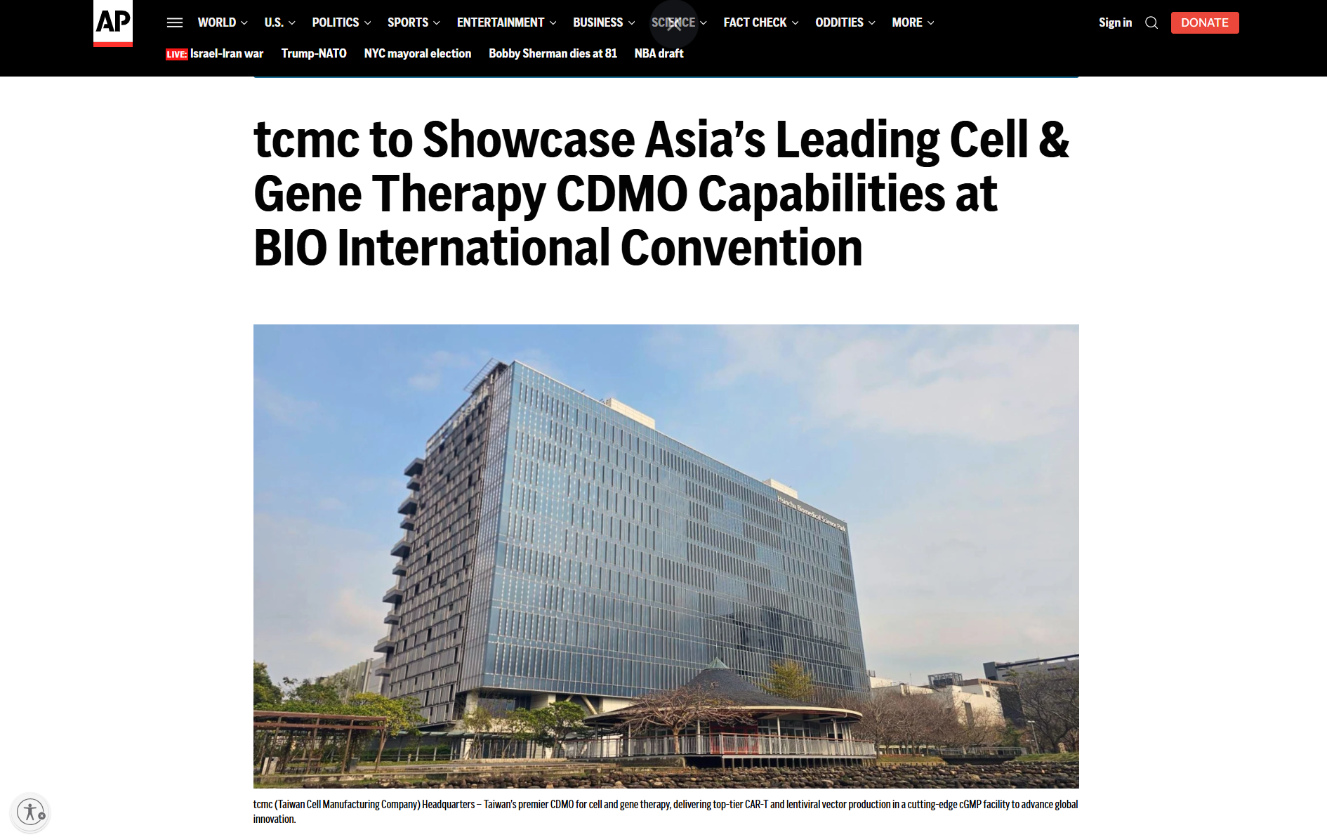tcmc to Showcase Asia’s Leading Cell & Gene Therapy CDMO Capabilities at BIO International ...